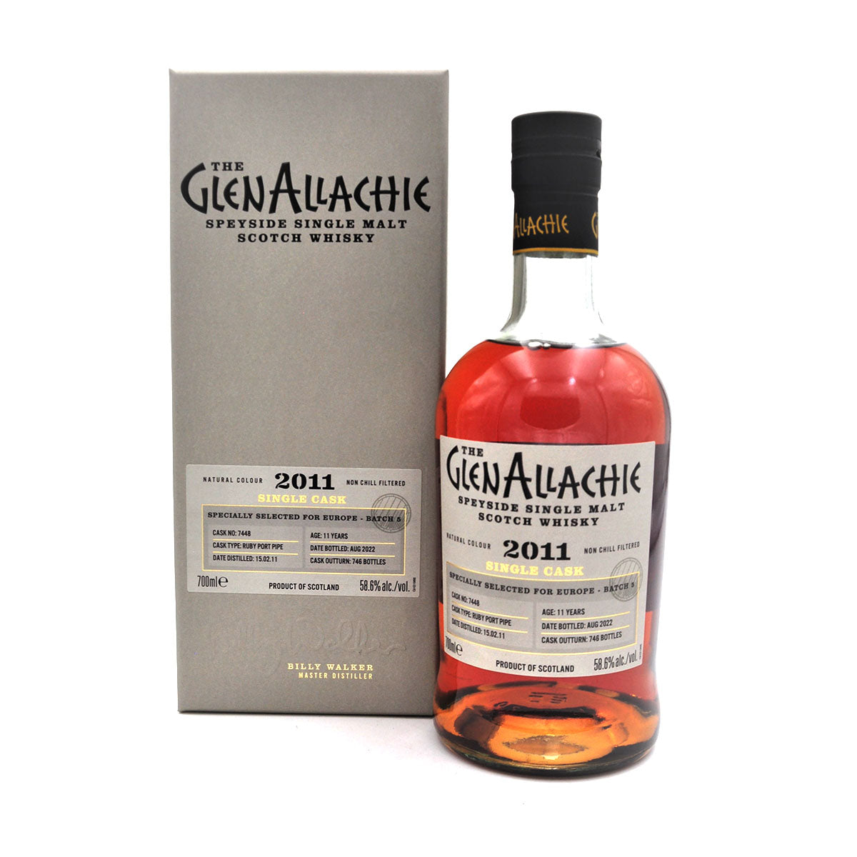 Glenallachie 11 Years 2011 Ruby Port Pipe 58.6% 70cl – thewhiskycollectors