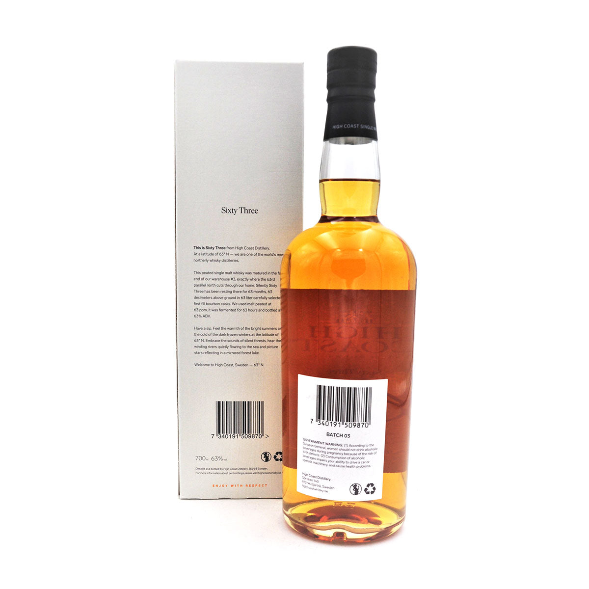 High Coast Sixty Tree Batch 03 63% 70cl – thewhiskycollectors