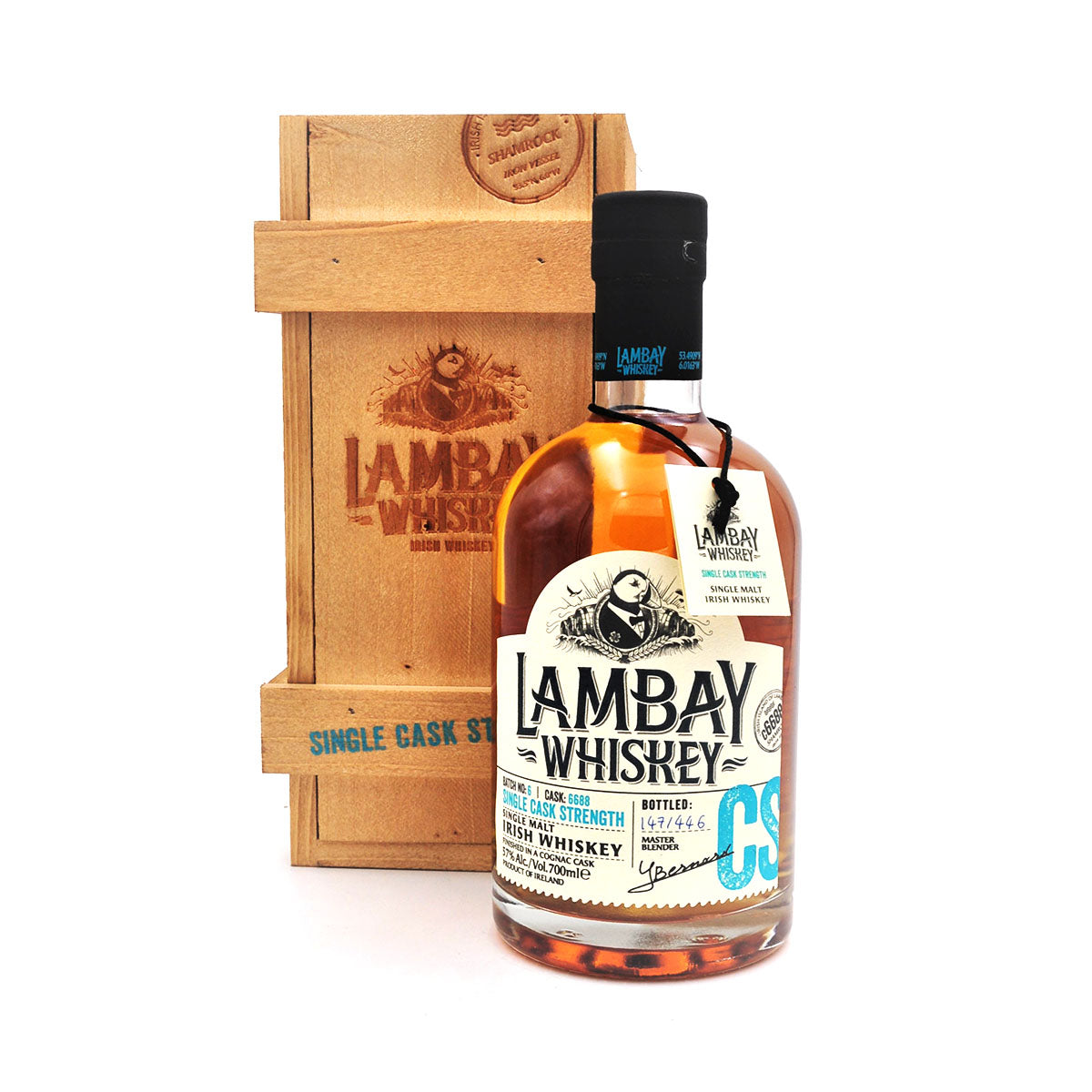 Lambay Single Cask strength Batch 6 Cask 6688 57% 70cl ...
