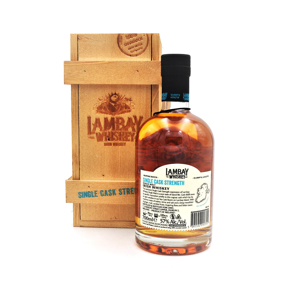 Lambay Single Cask strength Batch 6 Cask 6688 57% 70cl ...
